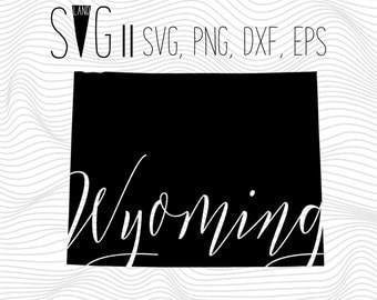 Wyoming svg | Etsy