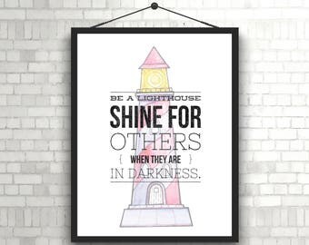 Lighthouse quote | Etsy