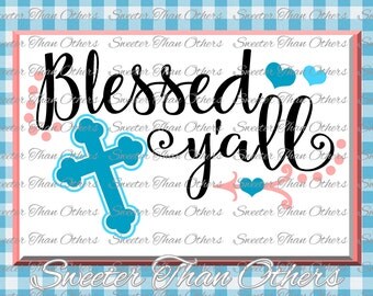 Blessed svg | Etsy