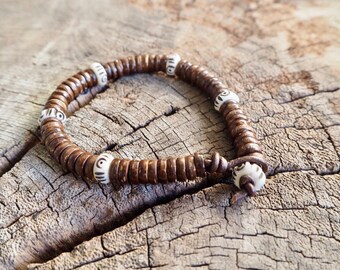 Mens bone bracelet | Etsy