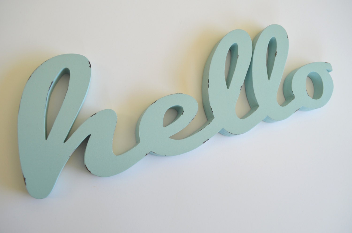 Hello Sign Wooden Hello Sign by ALittleMiscellany on Etsy
