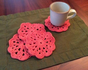 Crochet mug rug | Etsy