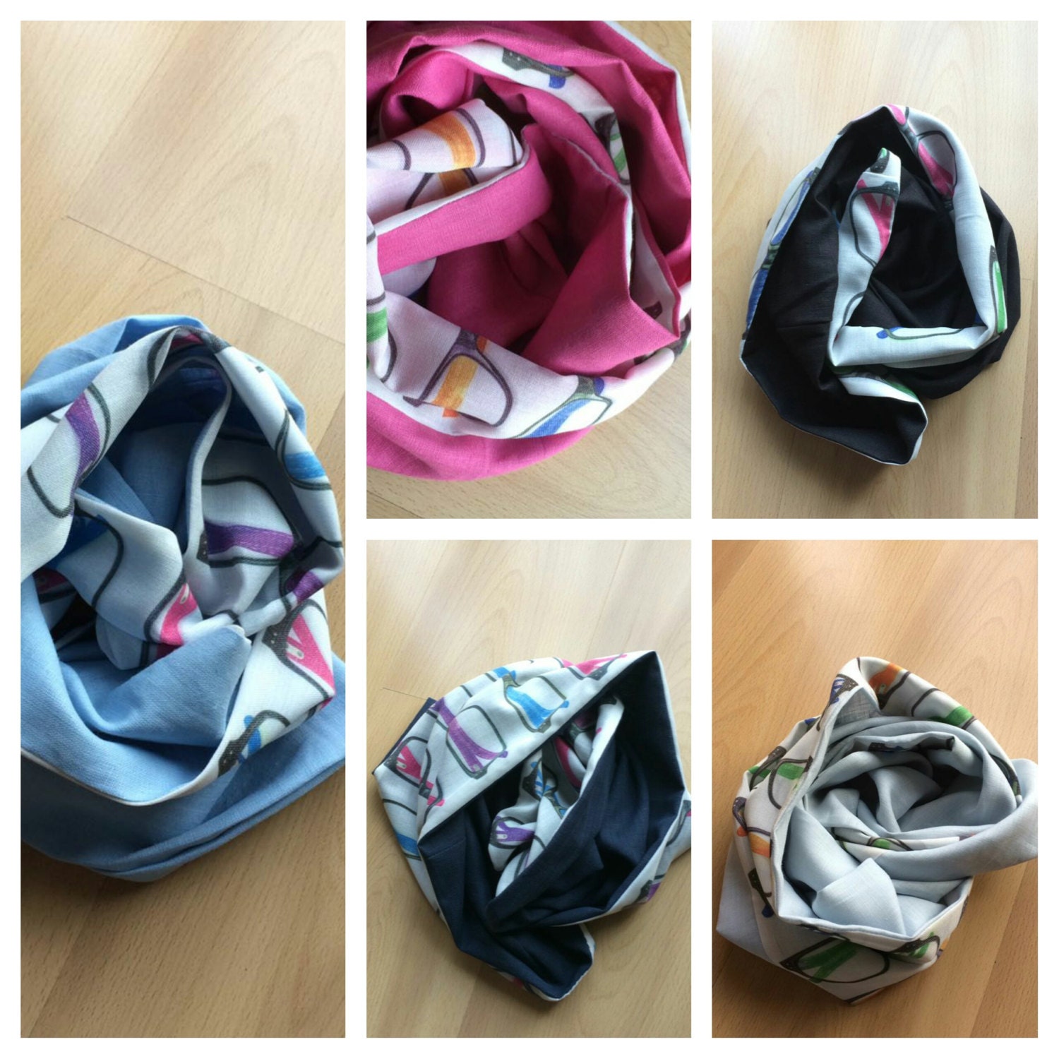 Eyeglass Scarf pop art style Scarf eye Glasses Print Scarf