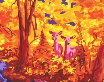 Paint by number deer | Etsy