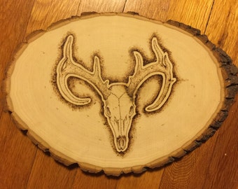 Deer wood burning | Etsy