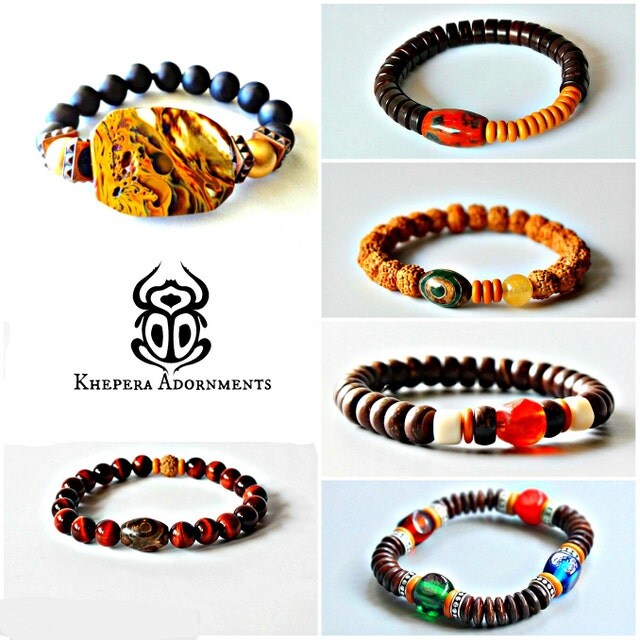 Handcrafted Esoteric Jewelry for Men and by KheperaAdornments