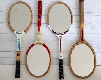 Wooden tennis racket | Etsy