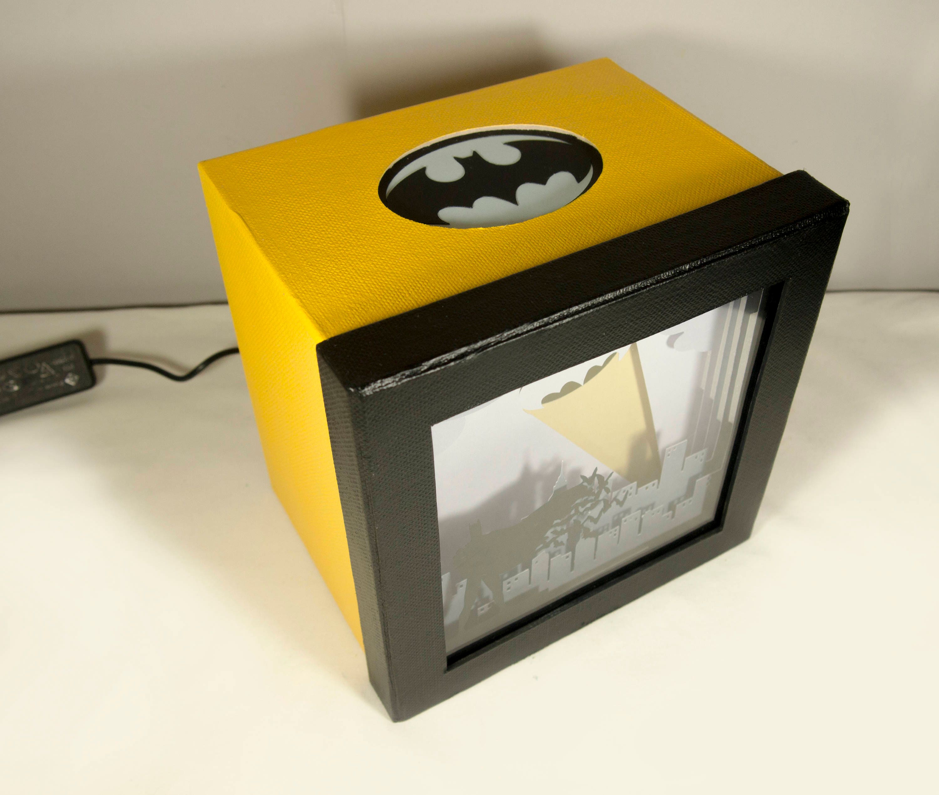 Batman shadow box with light Special night light geek night