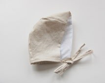 Unique linen bonnet related items | Etsy