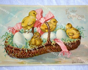German easter cards | Etsy