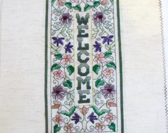 Welcome cross stitch | Etsy