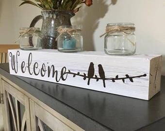 Rustic welcome sign | Etsy