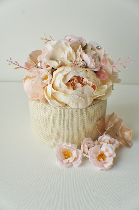 Flower Cake Topper Wedding Flowers Floral Cake Topper Silk