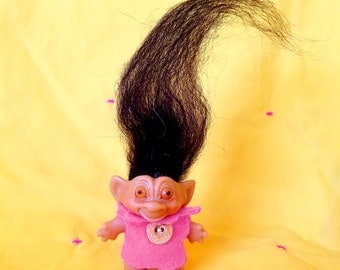 Black hair troll | Etsy