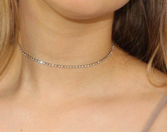 Diamond choker | Etsy