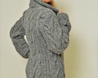 Hand knit coat | Etsy