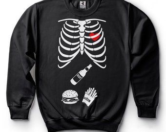Skeleton sweater | Etsy