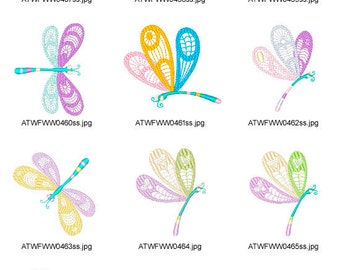 Firefly embroidery | Etsy