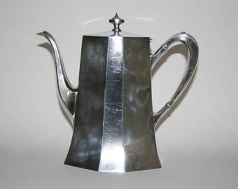 Silver coffee pot | Etsy