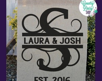 Monogram yard sign | Etsy