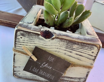 White distressed box | Etsy