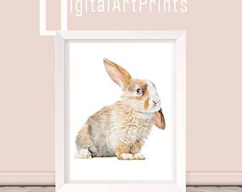 Rabbit painting | Etsy