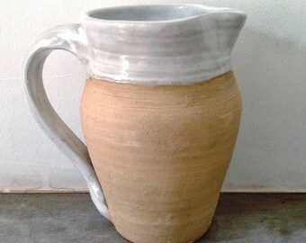 Clay water pitcher | Etsy