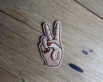 Peace sign patch | Etsy
