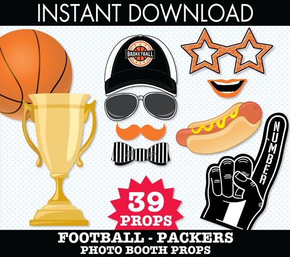Basketball Photo Booth Props Basketball Party Sports Party