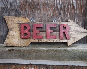 Beer garden sign | Etsy