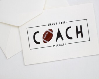 Thank You Coach Card // soccer coach card // thank you soccer