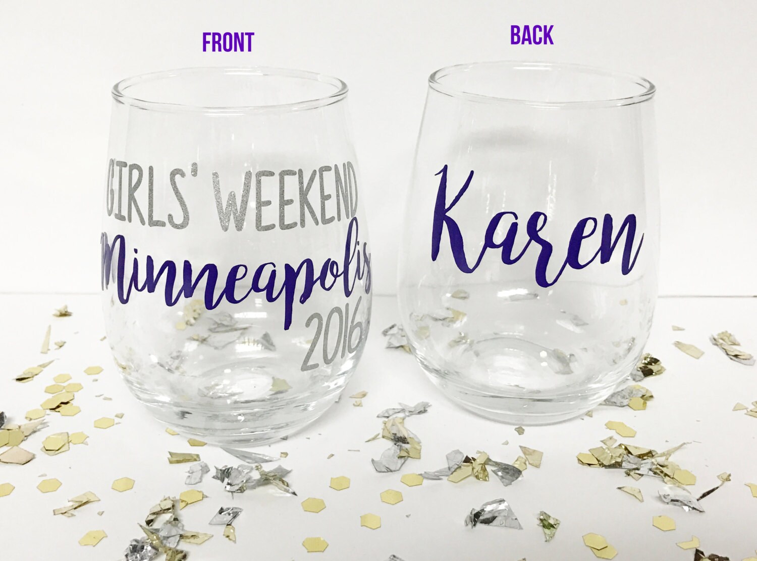 Girls Weekend Girls Weekend Wine Glasses