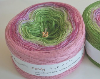 Flower Pink Gradient Yarn Pink Cotton Yarn Pink Acrylic