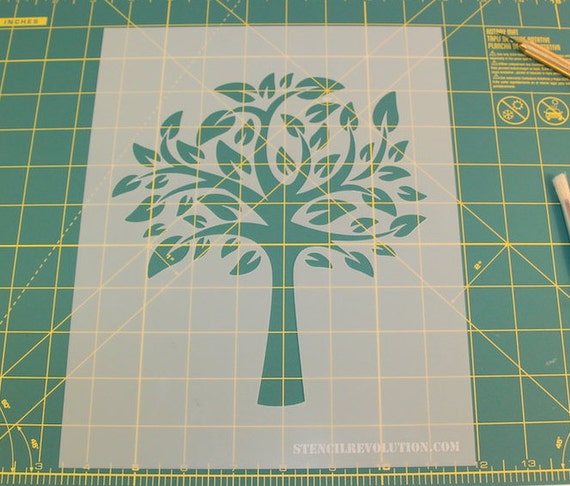 Simple Tree Of Life Stencil