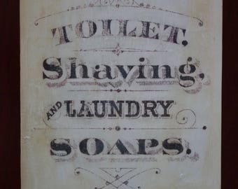 Vintage soap sign | Etsy