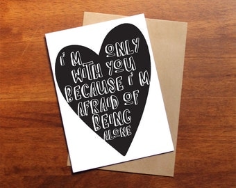 Snarky valentine | Etsy
