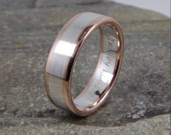 Mens rose gold rings | Etsy