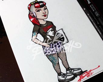 Psychobilly art | Etsy