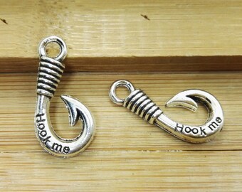 Fish hook pendant | Etsy