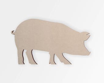 Pig wall decals | Etsy