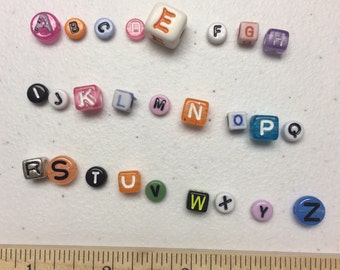 Small plastic letter | Etsy