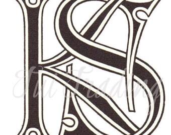 Ks monogram | Etsy