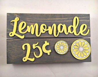 Lemonade sign | Etsy