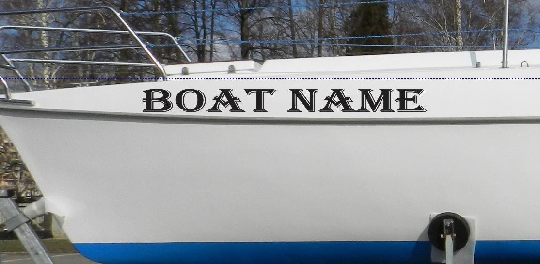 Custom Boat Name Sticker Vessel Name Decals Boat Lettering Custom Boat Name Sticker Vessel Name Decals Boat Lettering