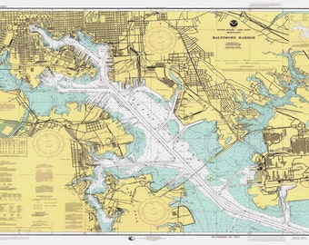 Map of baltimore | Etsy