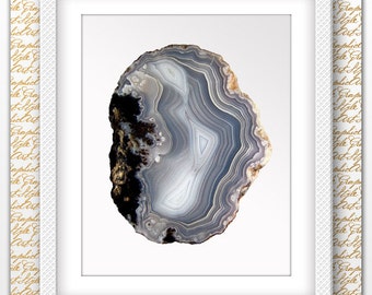 Agate Slice Art Geode Print Agate Print Geode Wall Art