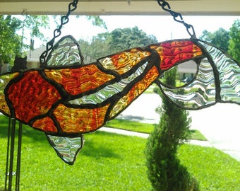 Stained glass koi | Etsy