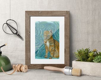Van goghs cats | Etsy