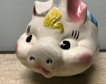 Ceramic pig figurine | Etsy