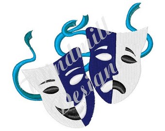 Comedy tragedy masks | Etsy